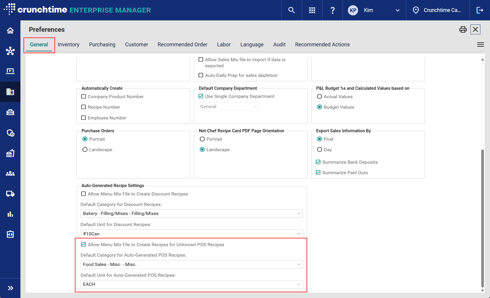 What's New in Inventory – Crunchtime Support Services